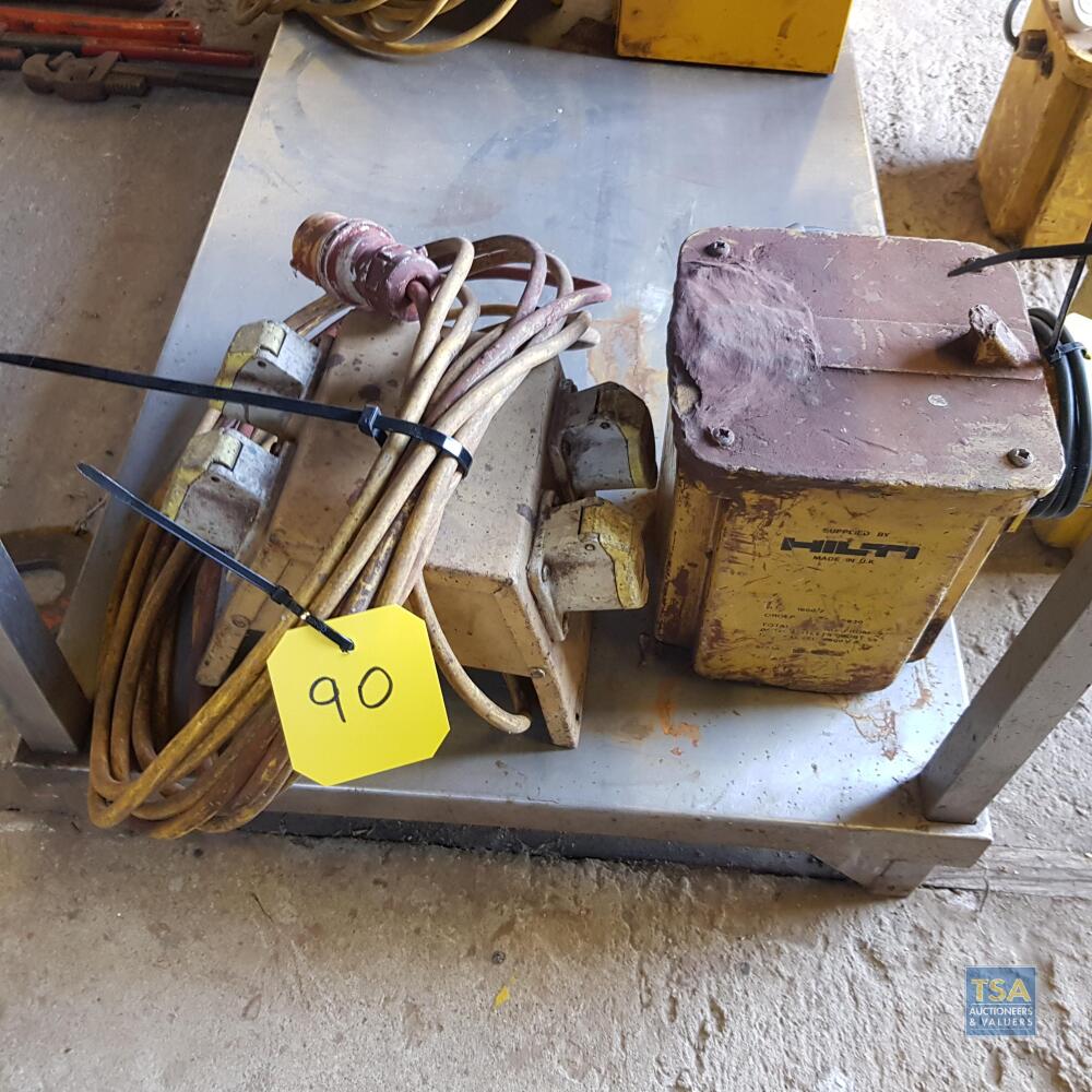 Hilti Two Outlet Transformer With 1 No. 110V Junction Box