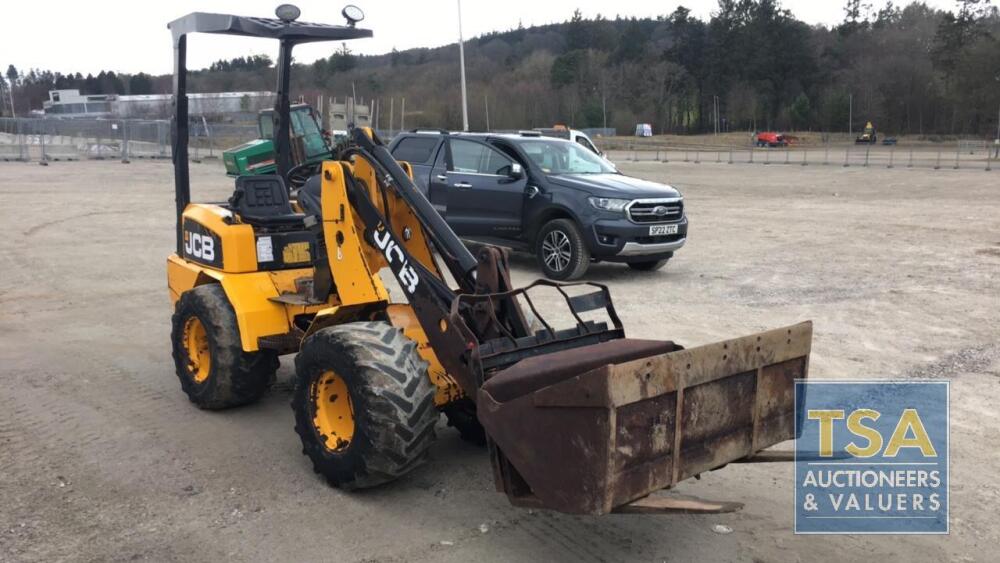 JCB 403, , HOURS - 3695, , C/W FORKS & BUCKET , , PLUS VAT