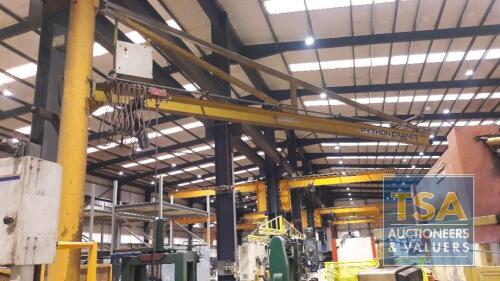 Python 1000kg Jib Crane With Power Travel, Power Slew, Power