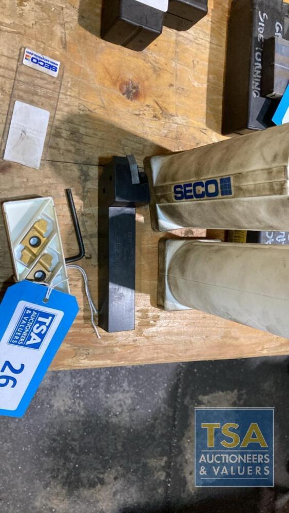 Seco Acme Threading Tool Holder With Inserts