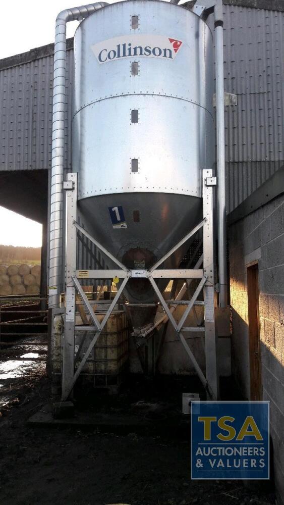 Collinson 10.7m3 Model SSB-T1A11 Vertical Feed Bin cw Discharge