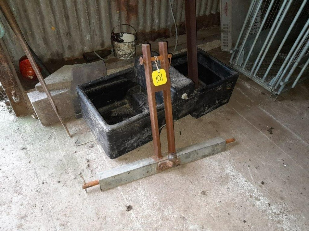 DRAW BAR & WATER TROUGH