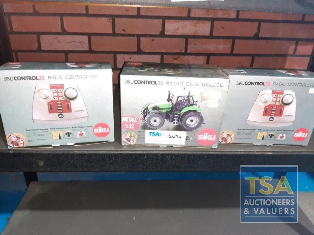 Siku Radio Control Deutz Fahr Tractor & 2 No. Siku Radio