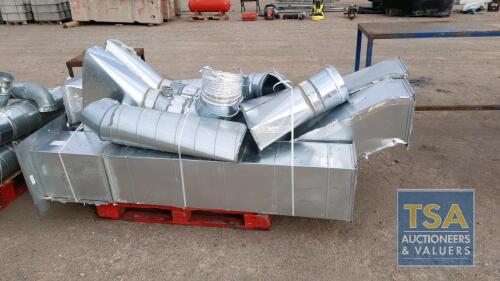 1 X PALLET SELECTION OF METAL DUCTING VARIOUS SIZES