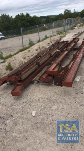 8 STEEP CLEAR SPAN ROOF TRUSSES APPROX 20'