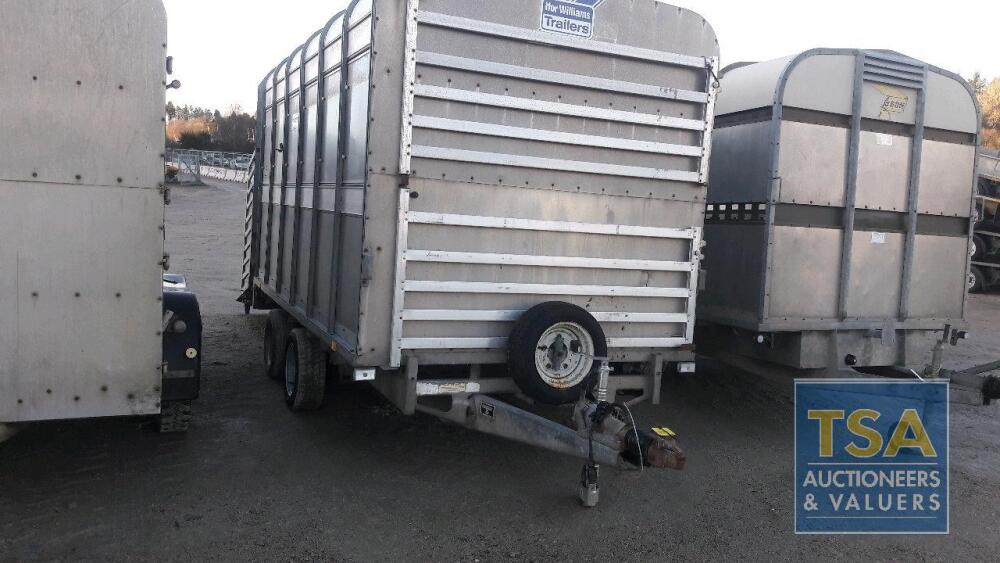 IFOR WILLIAMS LIVESTOCK TRAILER DOUBLE AXLE - COMPLETE WITH