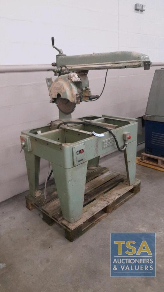 1 WADKIN BURSGREEN RADIAL ARM SAW 3 PHASE