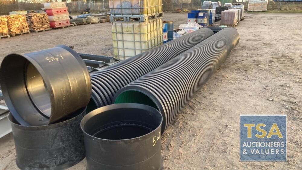 NAYLOR TWD METRO DRAIN SOLID T/WALL PIPE 600MX6MX2 & COUPLING