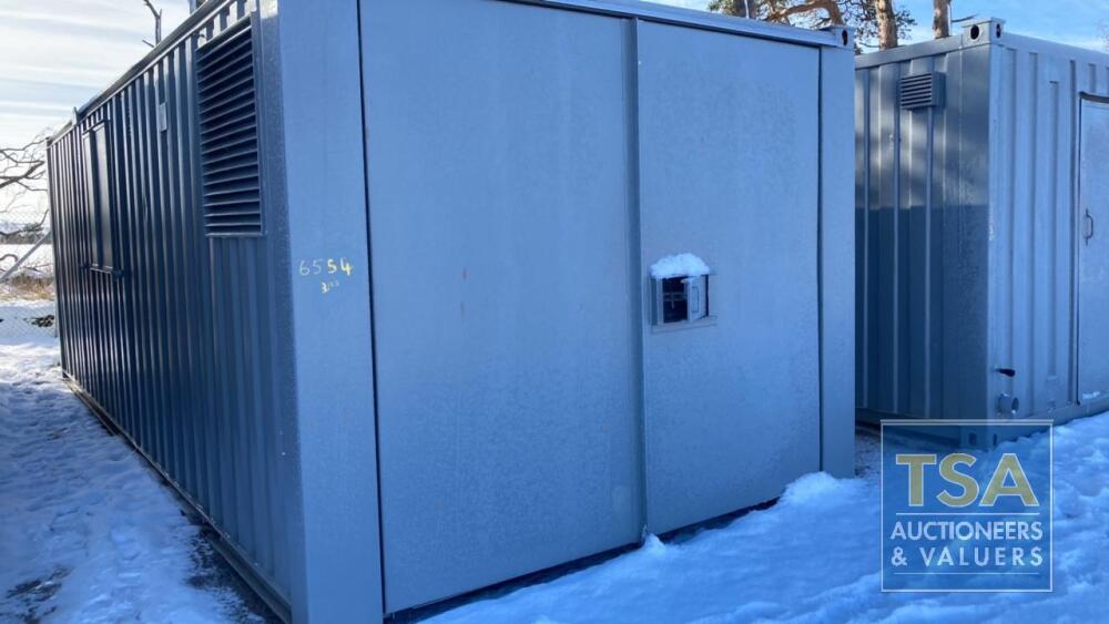 24' X 9' SITE SECURE STEEL WELFARE UNIT C/W GEN KEY IN P/C