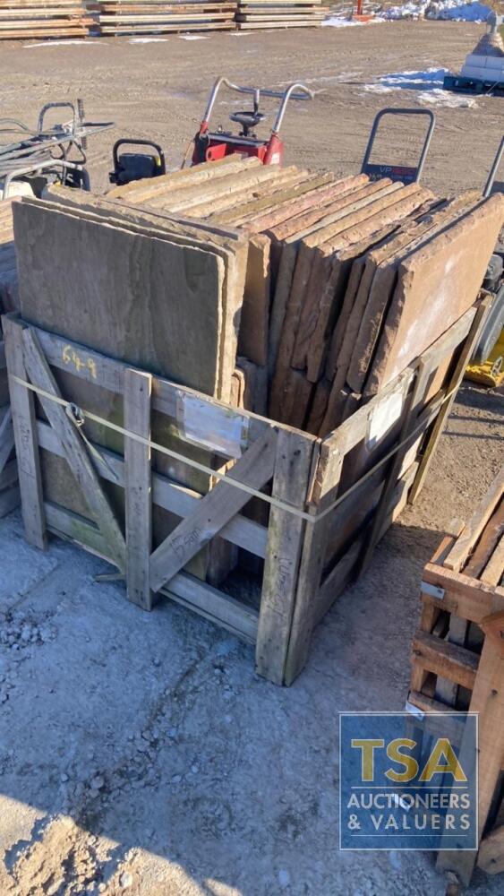 PALLET SANDSTONE PAVING SLABS 15 SQM