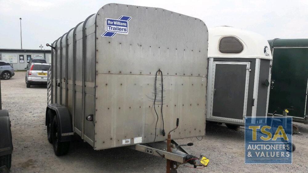 IFOR WILLIAMS TA510 12' LIVESTOCK TRAILER C/W SHP/DECKS