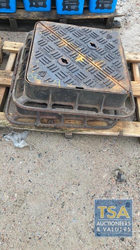 2 CLARK DRAIN MANHOLE DOUBLE TRIANGLE