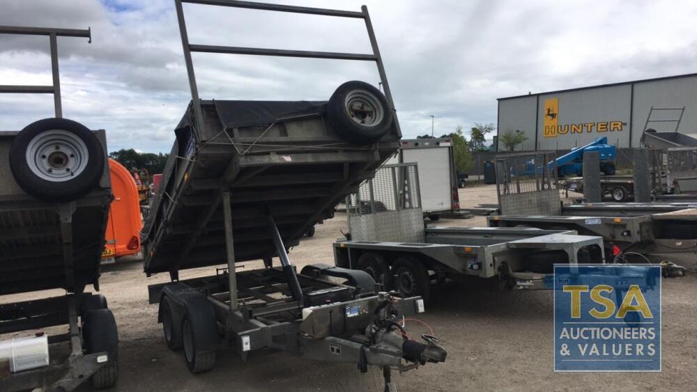 IFOR WILLIAMS TT105E ELECTRIC TIPPER, LADDER RACK, BLACK COVER