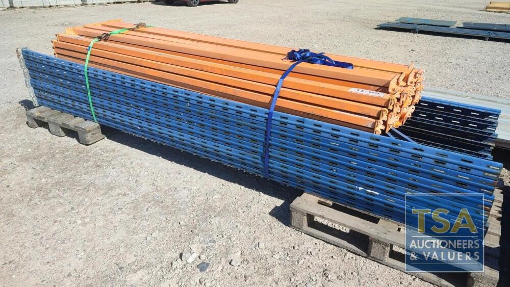 HEAVY DUTY DEXION PALLET RACKING 6 X 12' AND 28 CROSS BARS