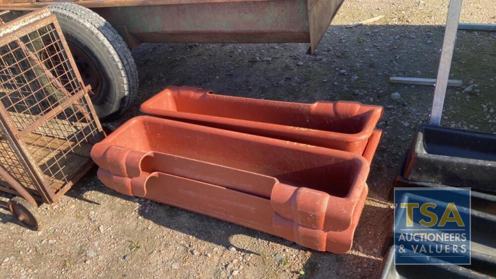 4 X 4 FT GENERAL PURPOSE PLASTIC TROUGHS