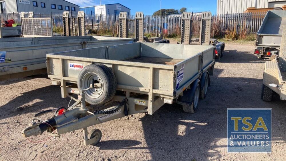 IFOR WILLIAMS LM106 10 FT FLATBED TRAILER C/W DROPSIDES