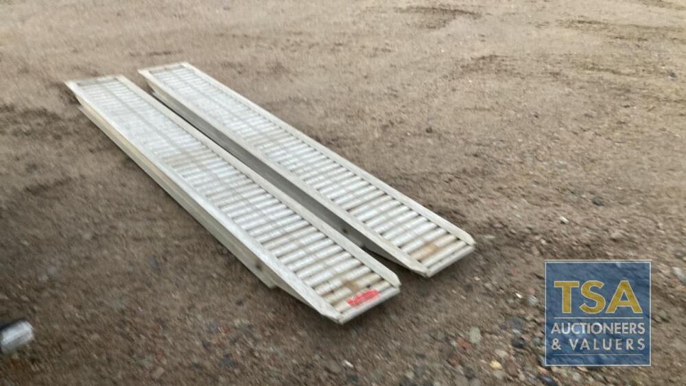 Pair 7ft Ifor Williams Aluminium Ramps ((Located: Thainstone,