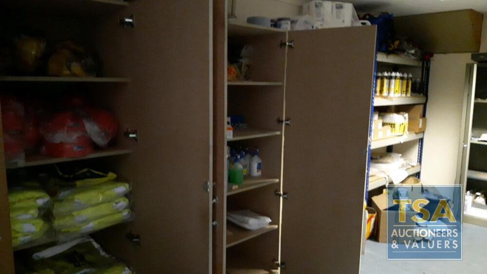 Moveable Contents of PPE Store - Consumables, Racking, Cabinets