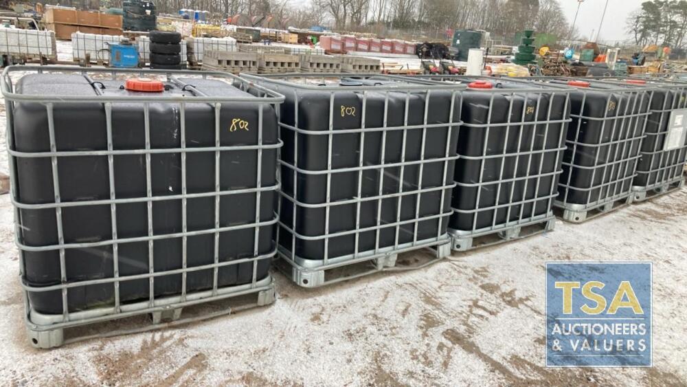 3 BLACK IBC TANKS