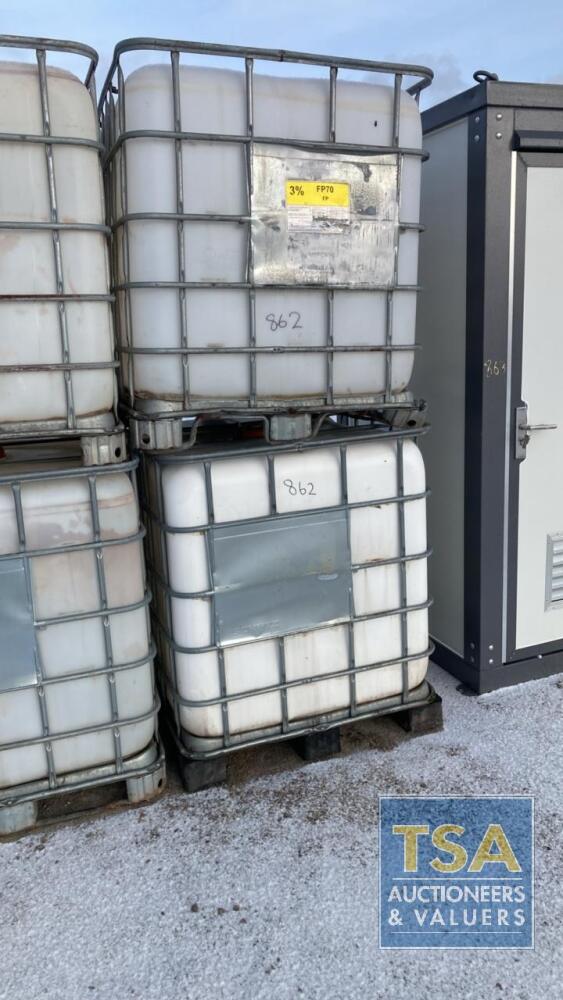 2 - 1000L IBC CONTAINER