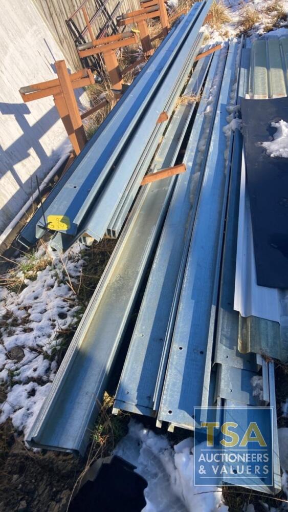 Rack Containing Galvanised Purlins - As Viewed