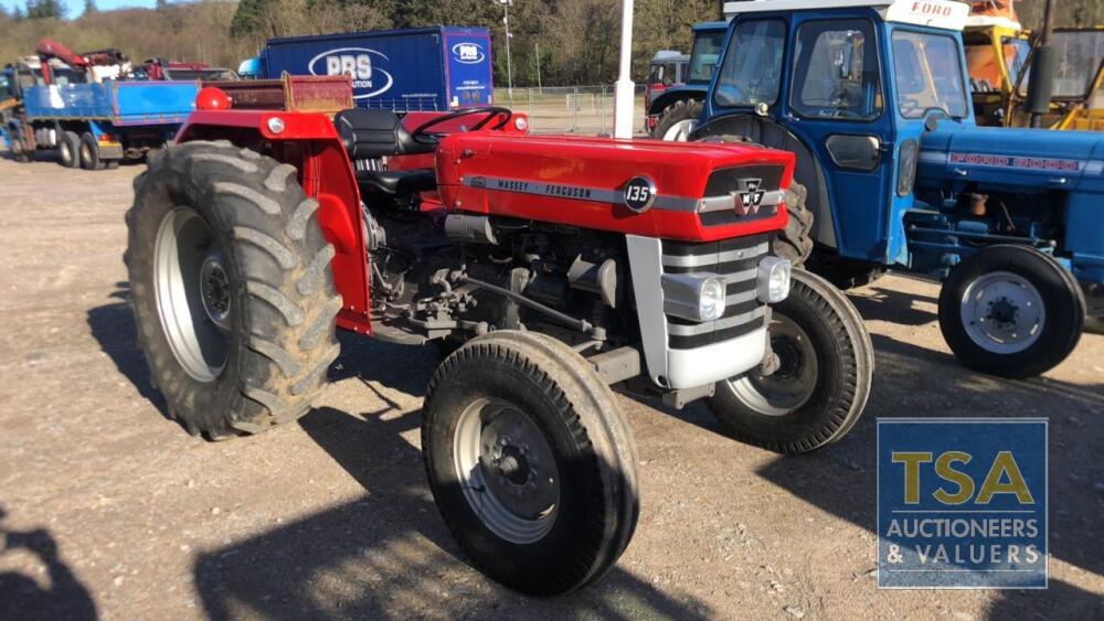 MASSEY FERGUSON 135 , 1975. QD straight axle with long pto shaft. 1000 ...
