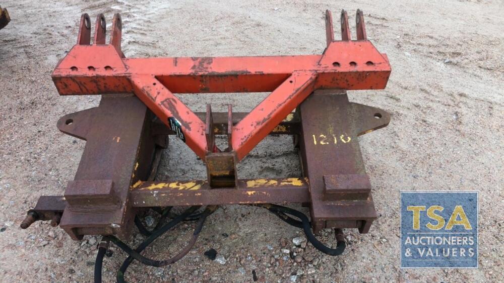 TIPPING BACK PLATE FOR FORKLIFT