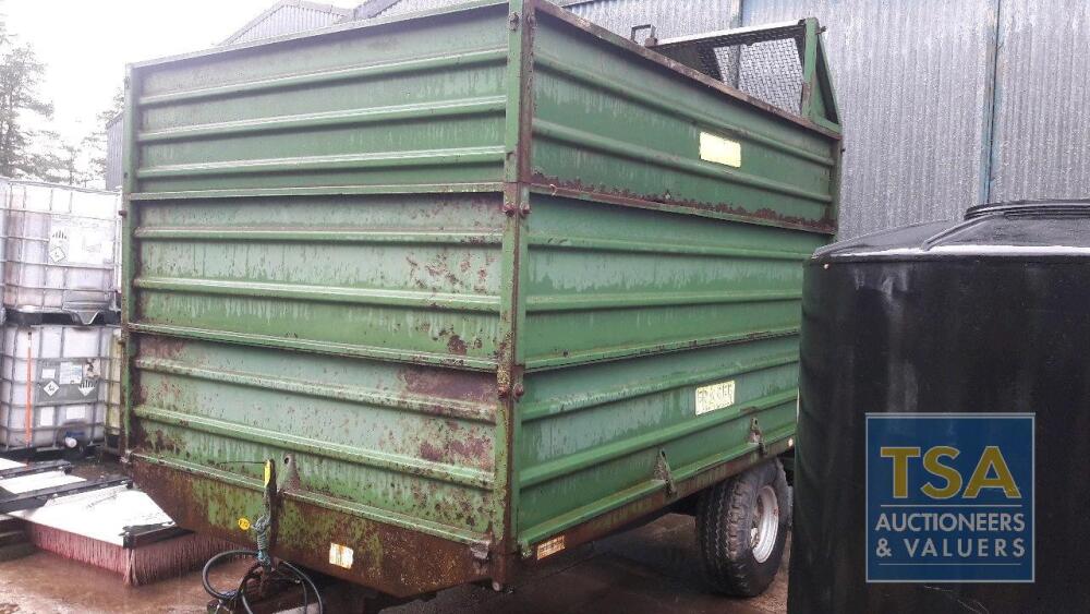 Fraser F73 Single Axle Dropside Silage Trailer